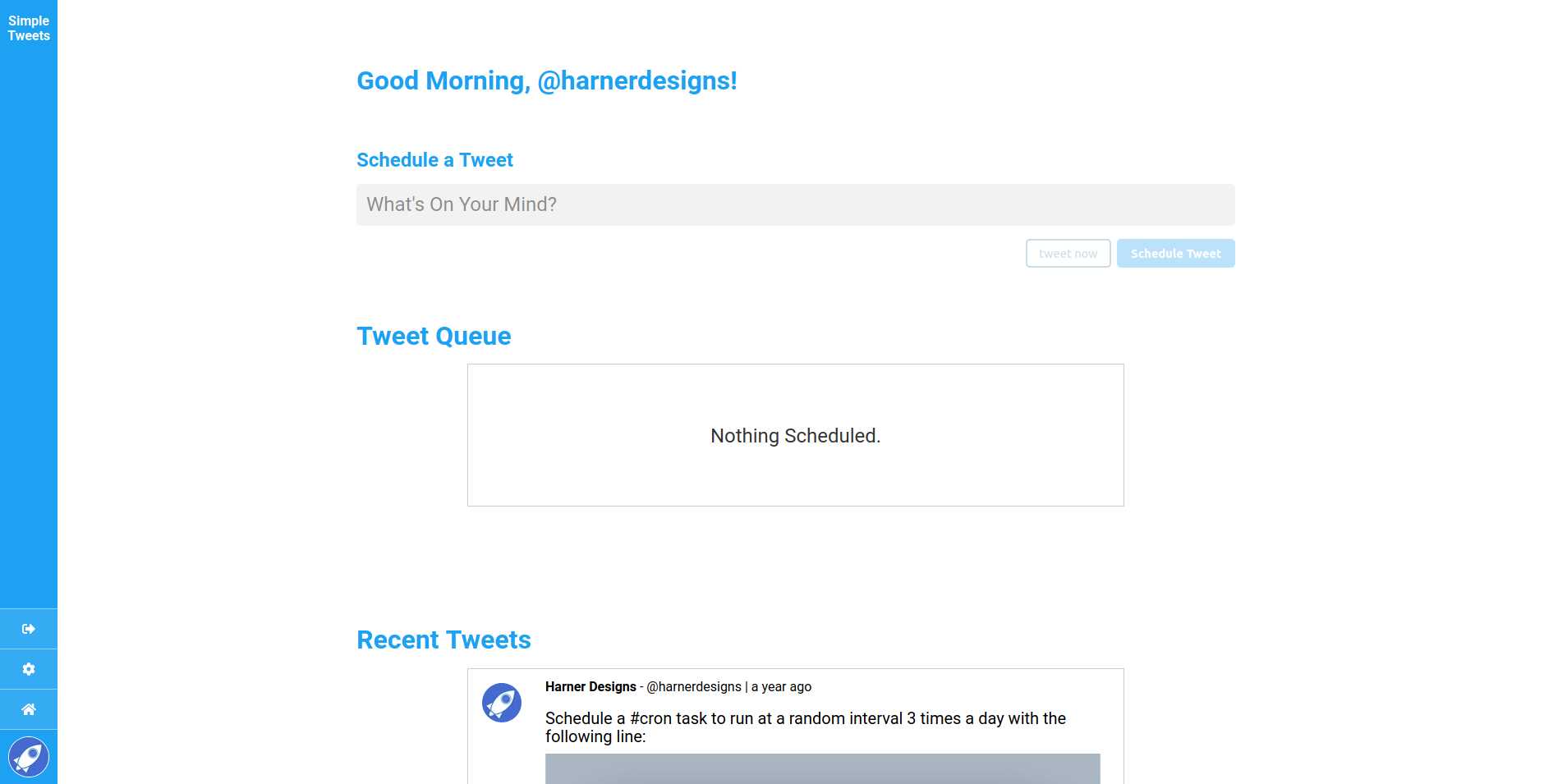 Schedule Tweets Without Thinking About It | Simple Tweets Build Log ...