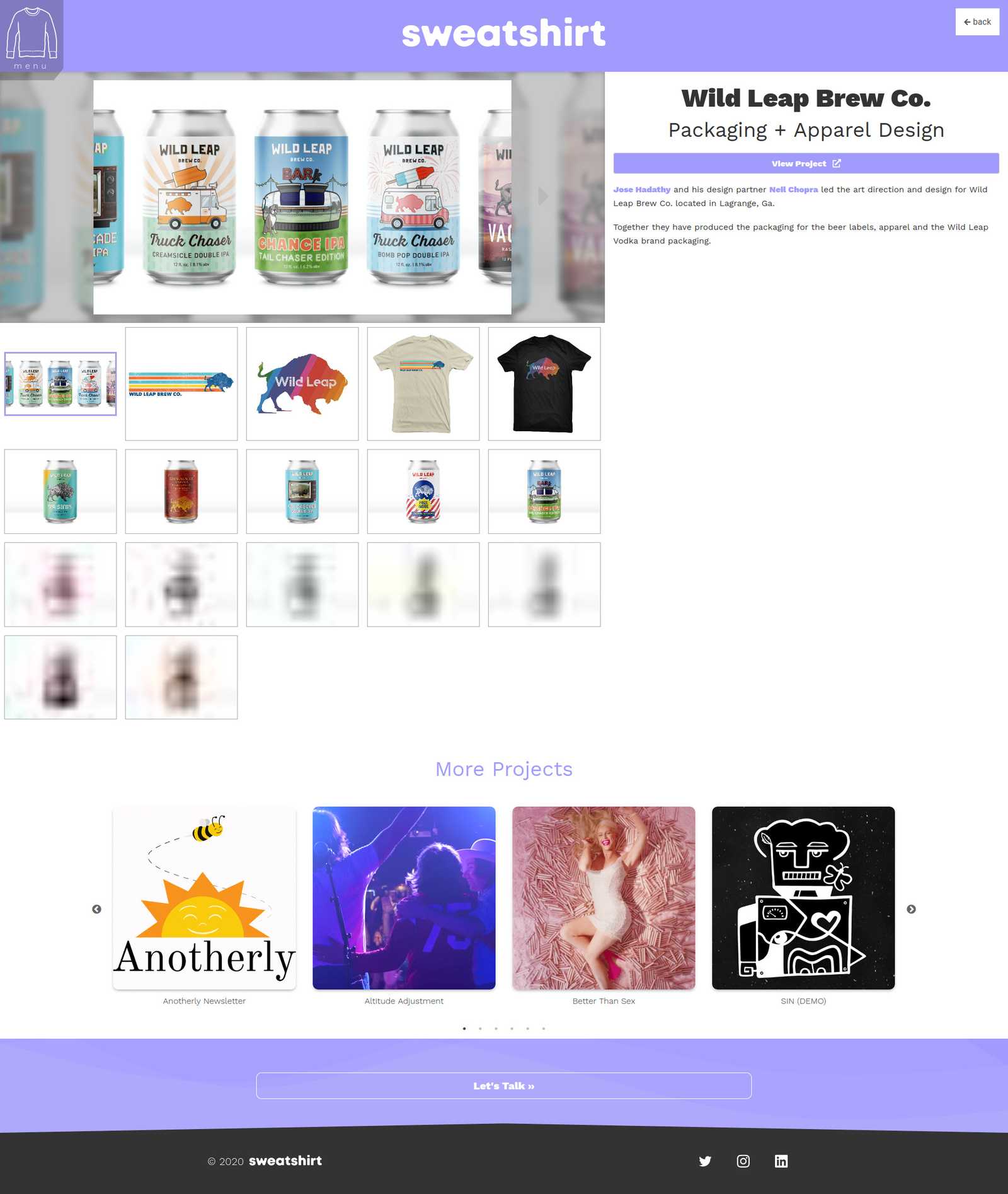 Sweatshirt Media - Portfolio Design » Jack Harner