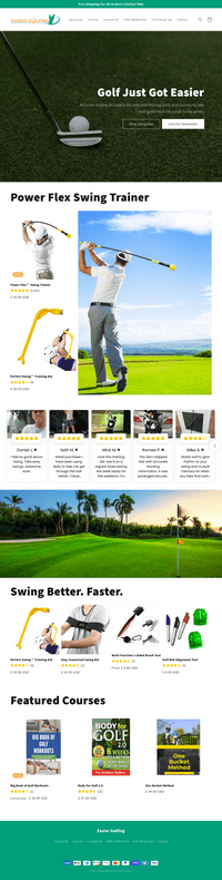 Easier Golfing - Custom Shopify Theme » Jack Harner
